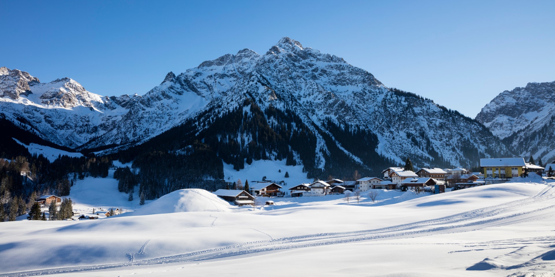 Mittelberg - wintersportplaats in Kleinwalsertal